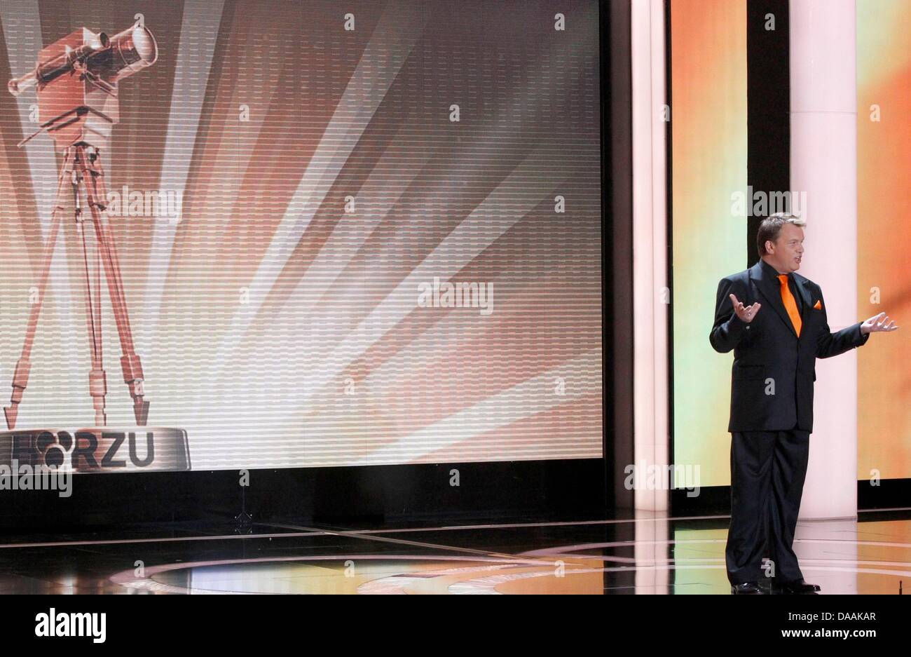 German entertainer Hape Kerkeling hosts the 46th Golden Camera award ...