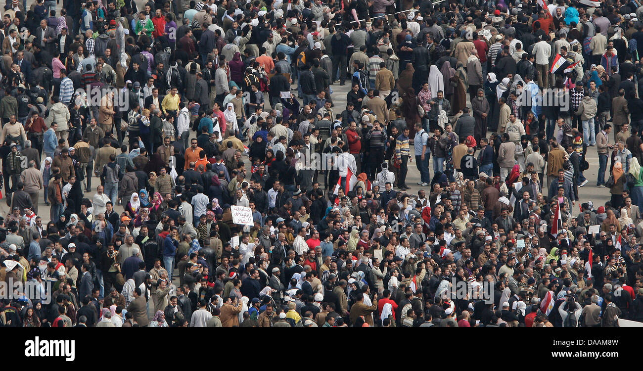 Tahrir square protest 'february' 2011 hi-res stock photography and ...