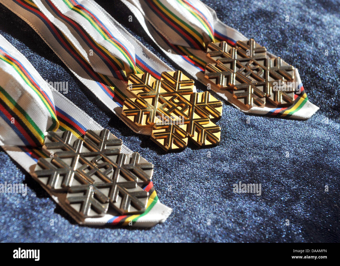 Gold silver bronze medals from hi-res stock photography and images - Alamy