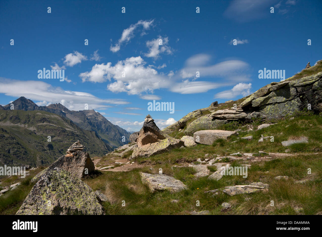 Glacier and pastures in the Gran Paradiso National Park Stock Photo - Alamy