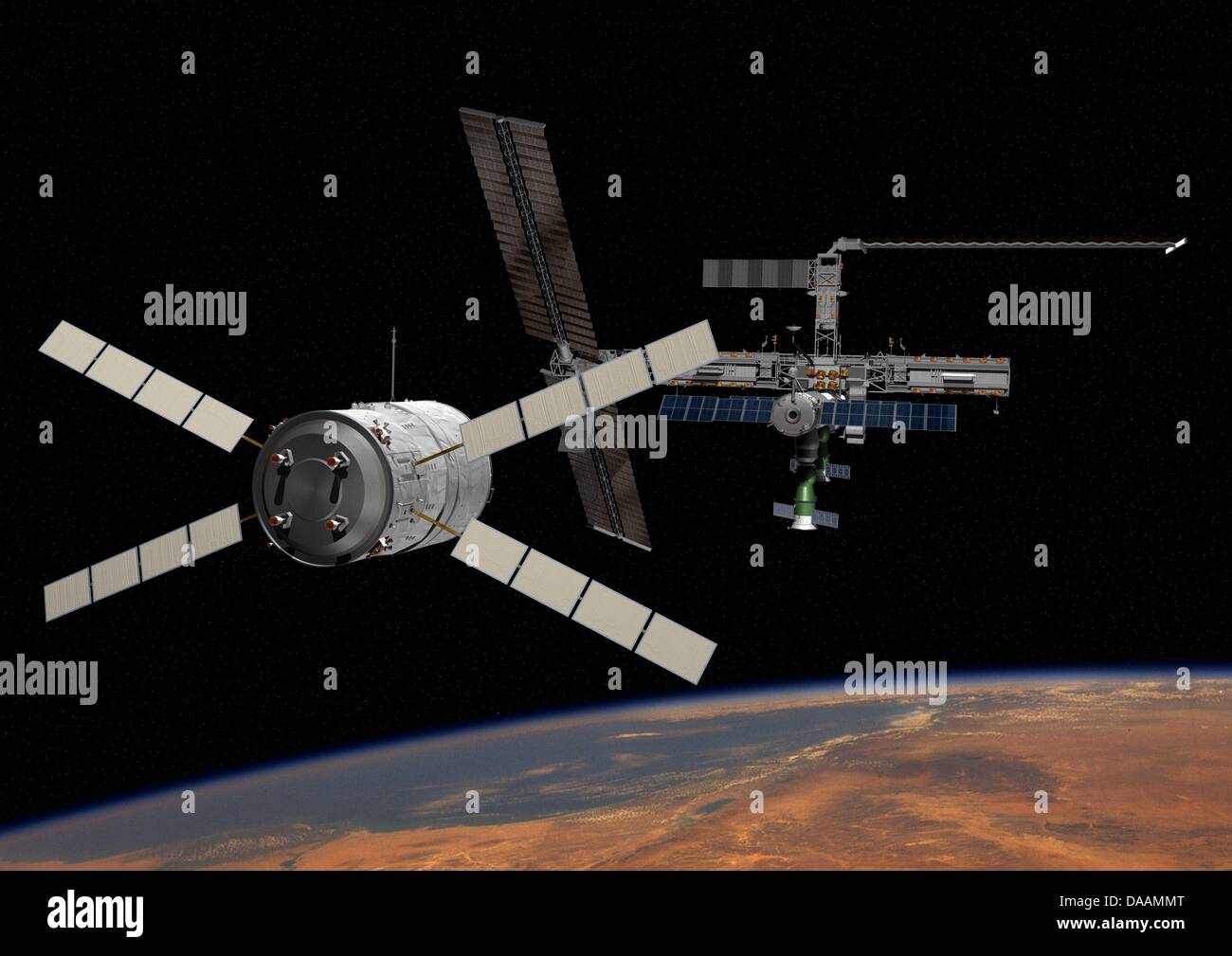 Docking space craft hi-res stock photography and images - Alamy