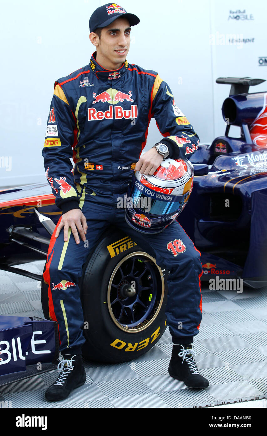 Swiss Formula One race driver Sebastien Buemi of Toro Rosso is pictured ...