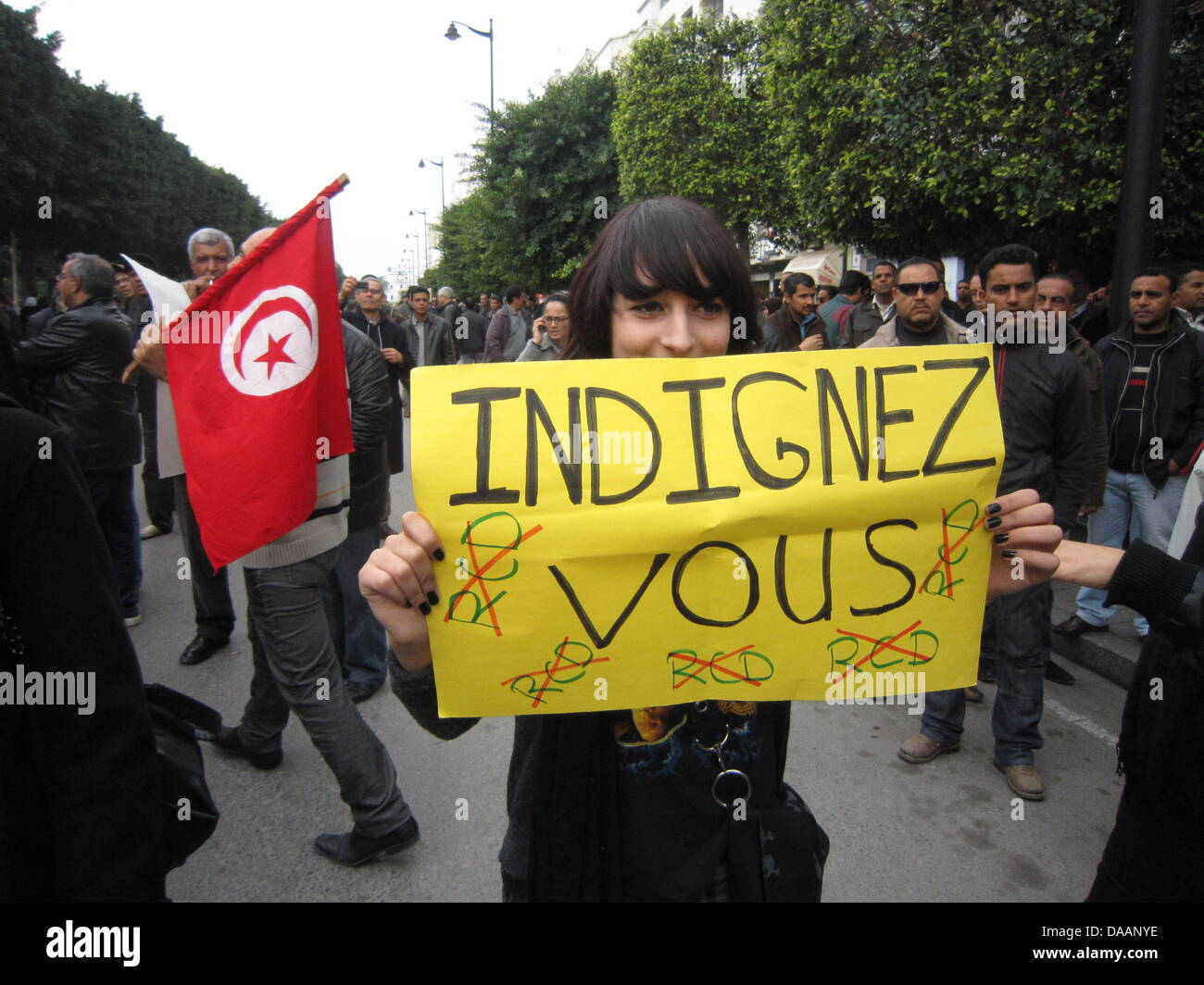 Tunisians protest against remaining representatives of the Ben-Ali ...