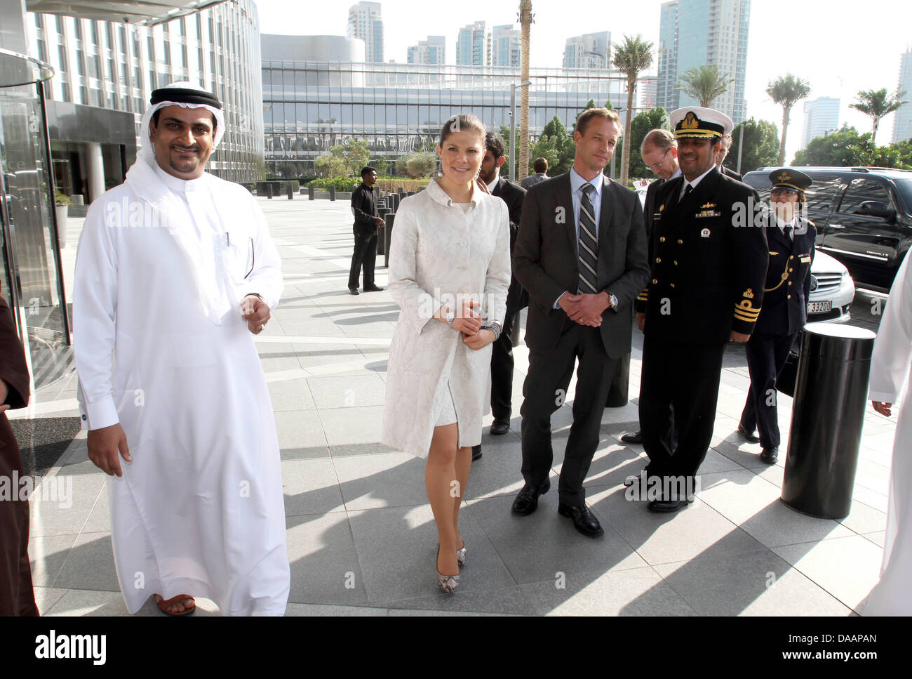 Crown Princess Victoria of Sweden visits the Burj Khalifa Tower in ...