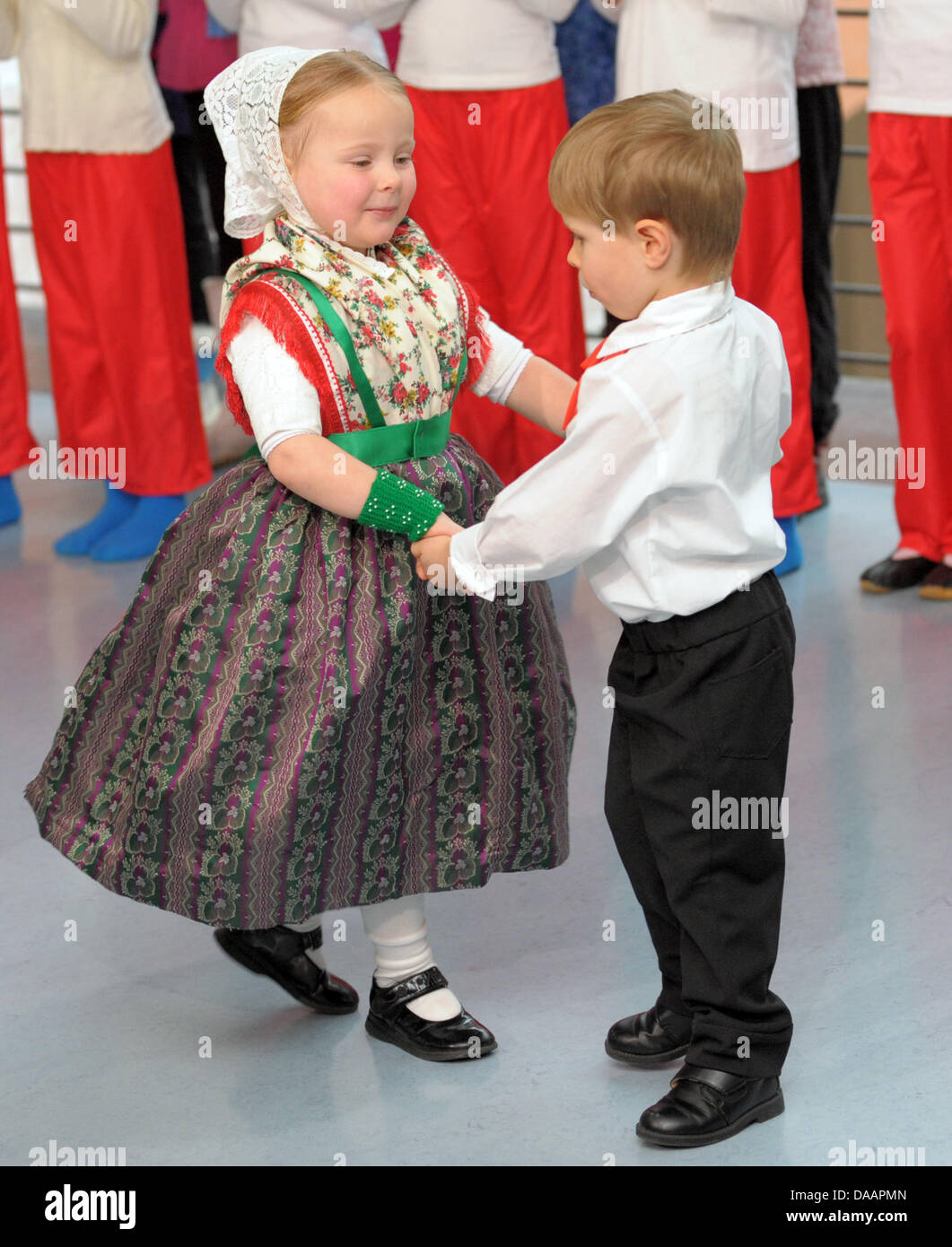 Sorbian girls and boys celebrate the traditional 'Birds Wedding ...