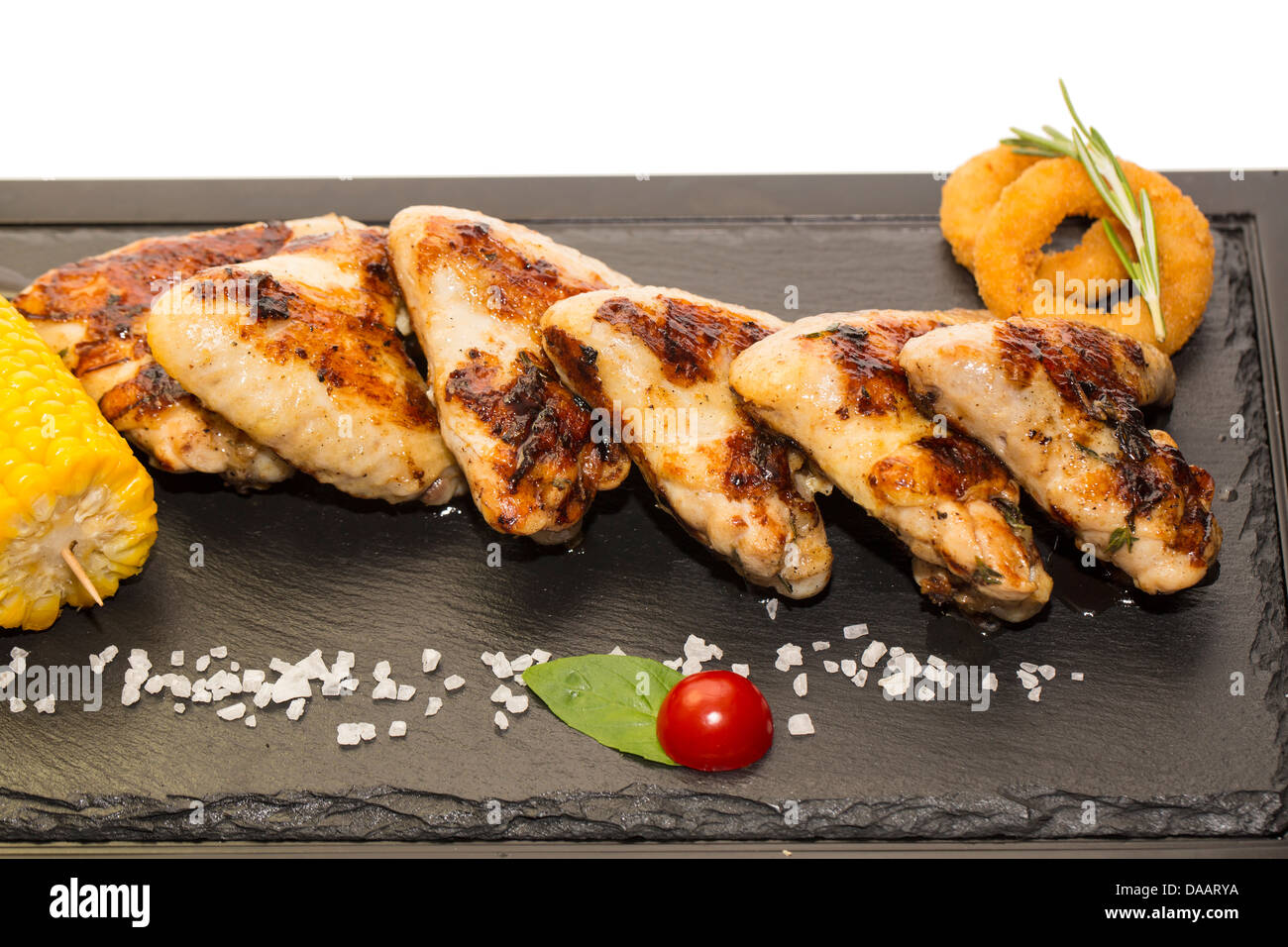 chicken wings are grilled Stock Photo - Alamy