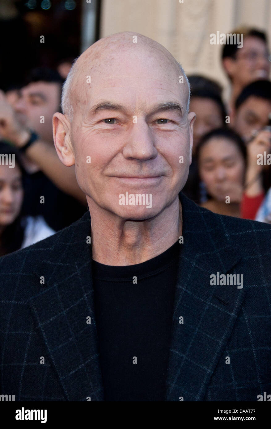 British actor Patrick Stewart arrives for the world premiere of the ...