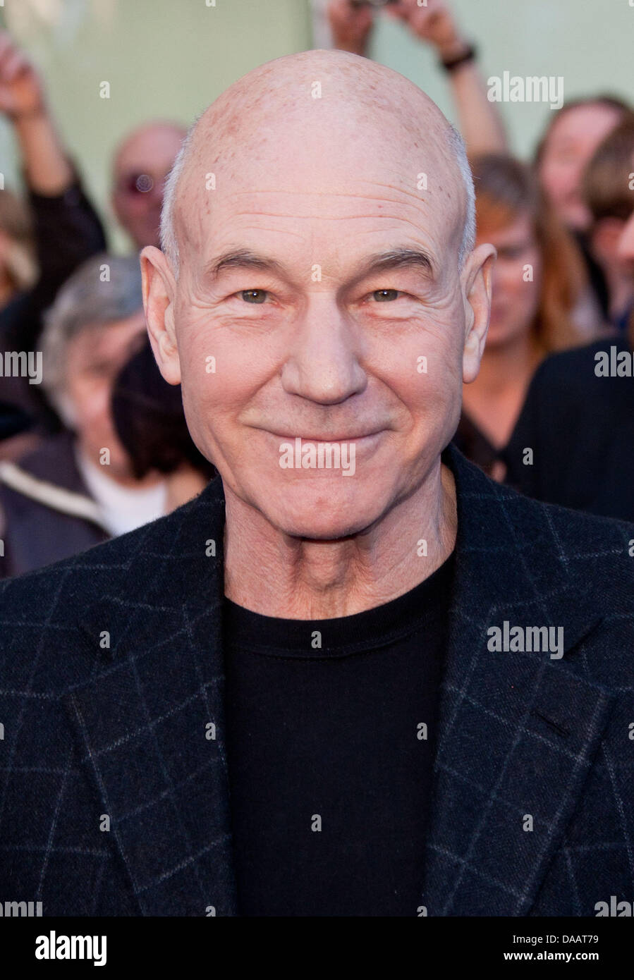 British actor Patrick Stewart arrives for the world premiere of the ...