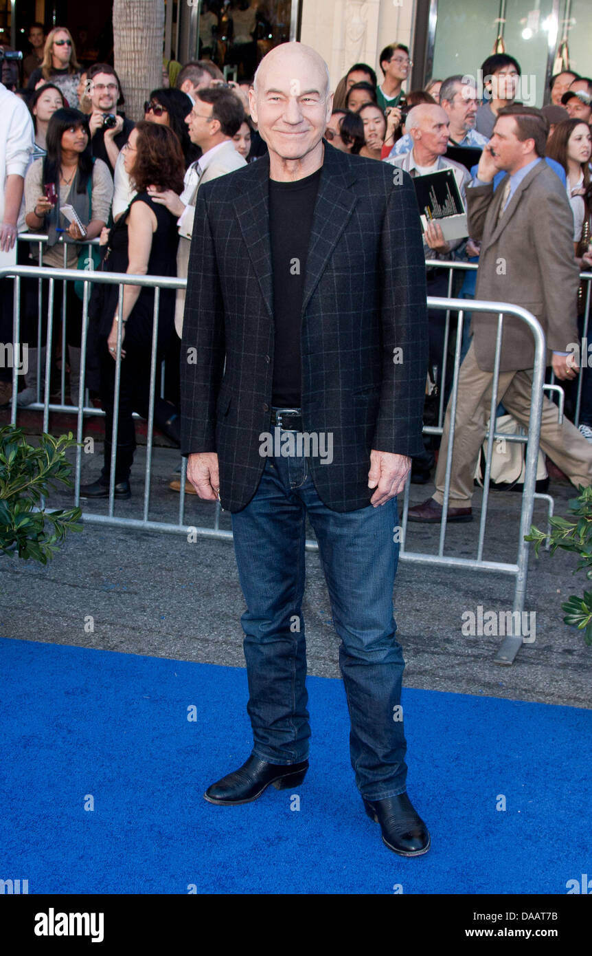 British actor Patrick Stewart arrives for the world premiere of the ...