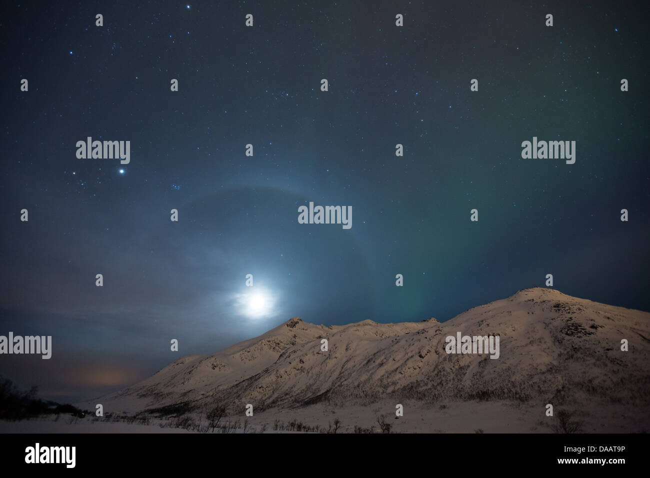 Aurora Borealis, Europe, sky, high valley, night, nature, Northern ...