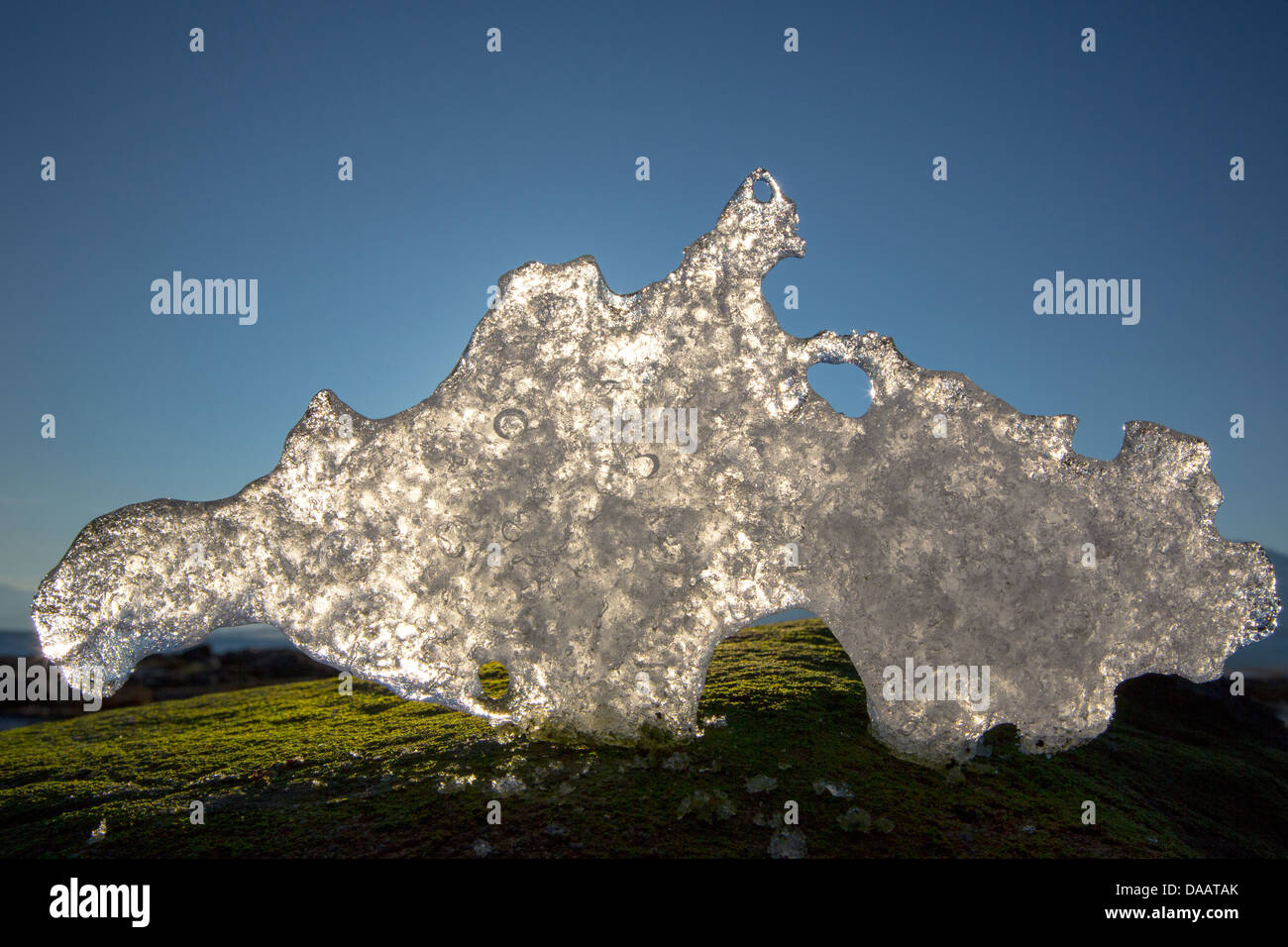 Balsfjorden, ice, floes, ice sculptures, Europe, coast, scenery ...