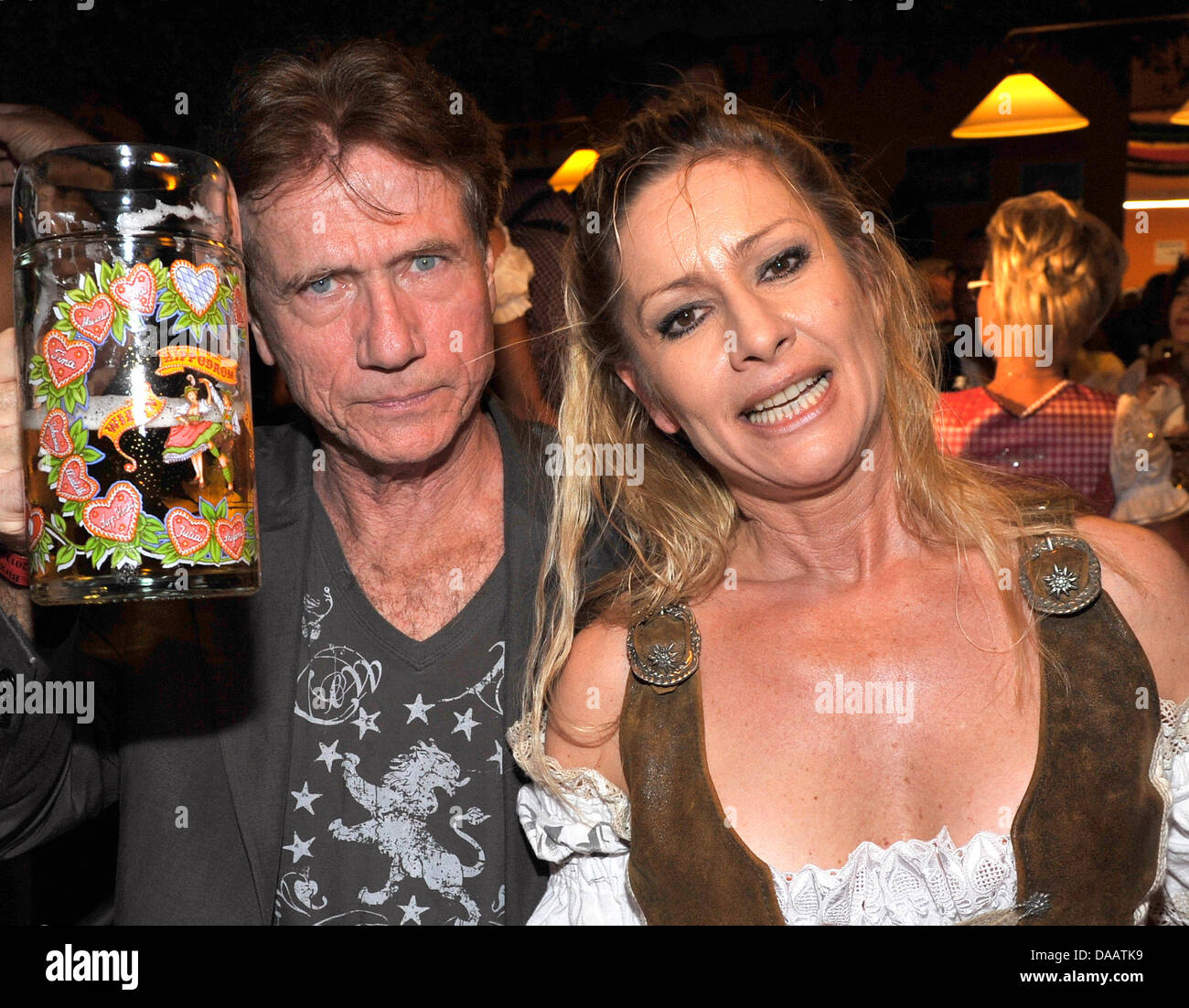 Actor Juergen Prochnow and his partner Birgit Stein celebrate at the ...