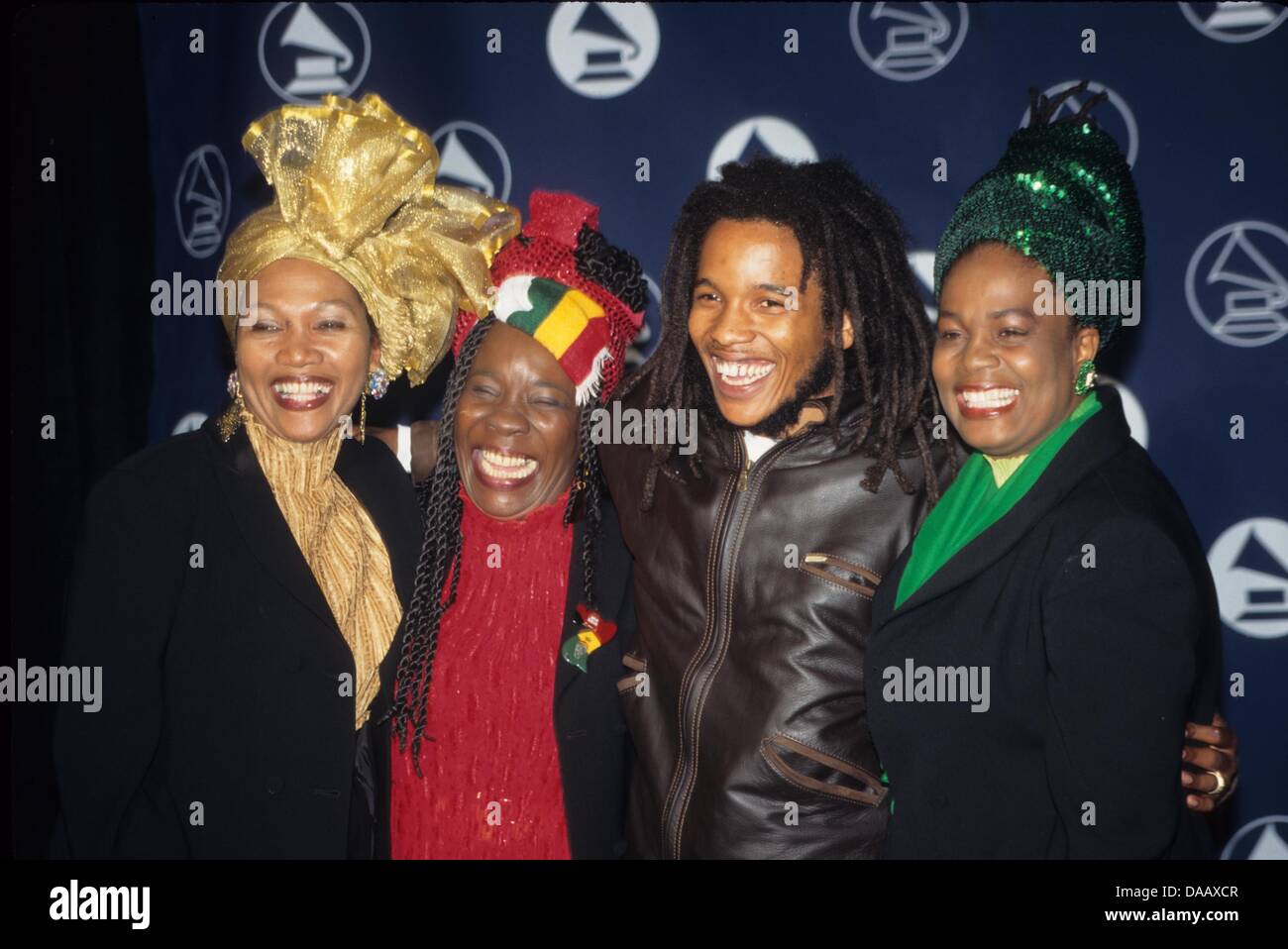 The I Threes with Steve Marley.The 39th Grammy Awards at the Madison ...