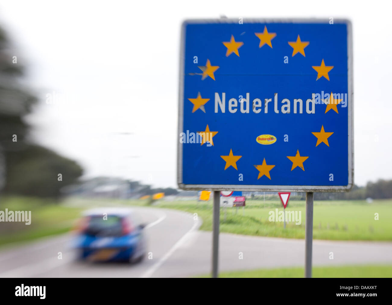 Sign nederland border germany netherlands hi-res stock photography and ...