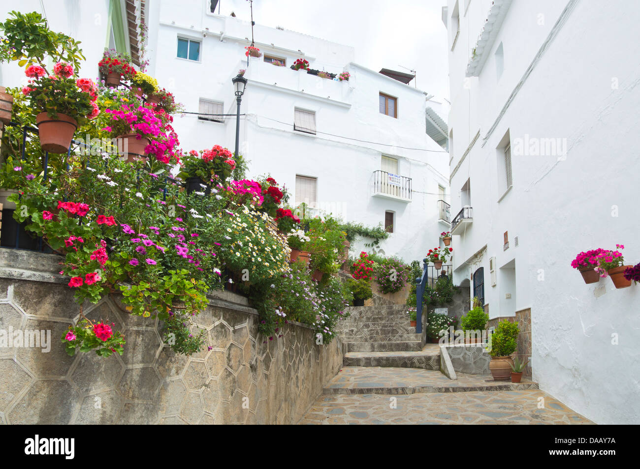 Competa, village, Nerja, Malaga, La Axarquia, Costa del Sol, Spain ...
