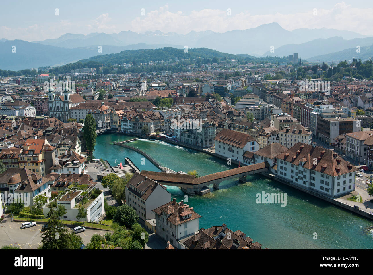 Town overview hi-res stock photography and images - Alamy
