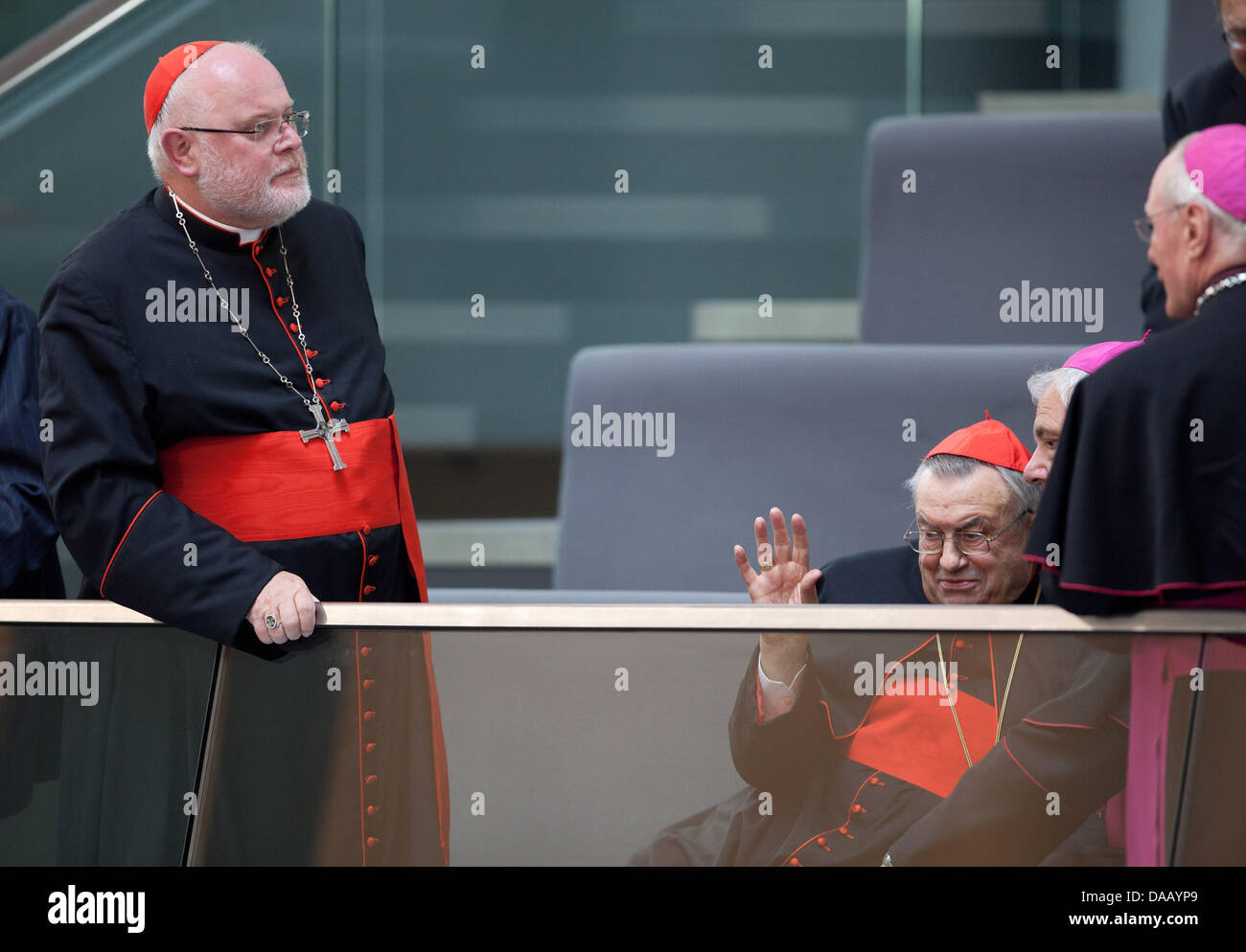 The Archbishop of Munich and Freising (l) Reinhard Marx and Cardinal ...