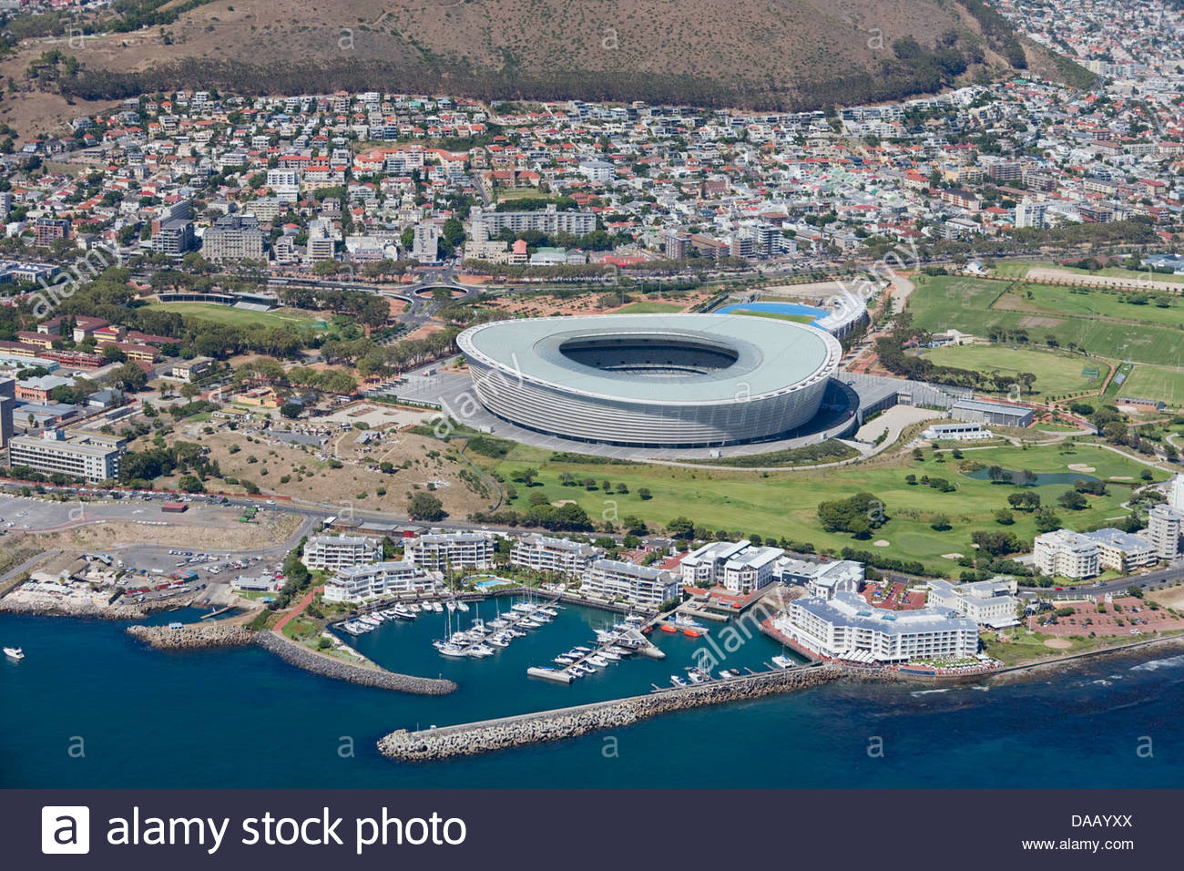 Cape Town Waterfront Aerial Stock Photos & Cape Town Waterfront Aerial ...