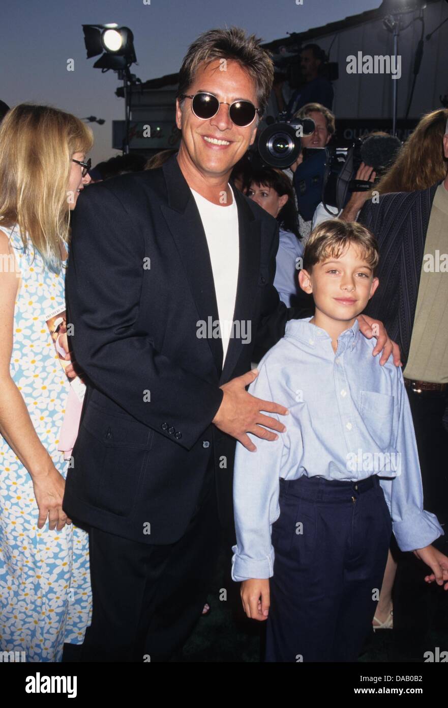 DON JOHNSON with his son Alexander at Tin Cup premiere in Westwood 1996.(Credit Image: © Lisa ...