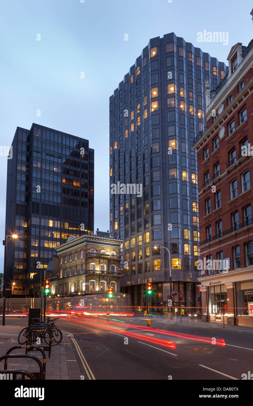 Traditional English pub The Albert surrounded my modern office ...