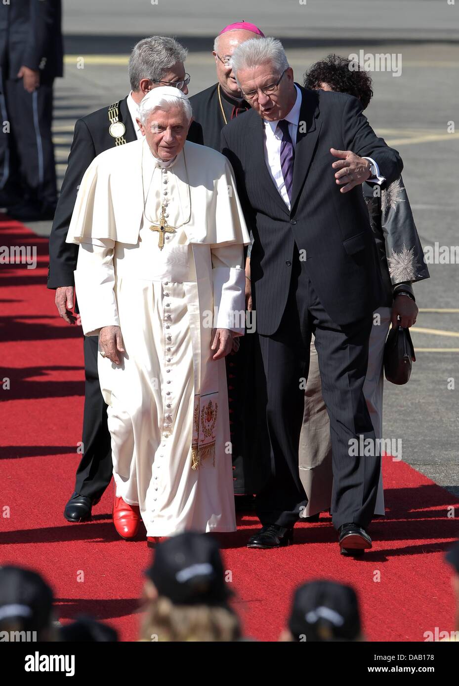 Pope Benedict XVI and the Prime Minister of German federal state of ...