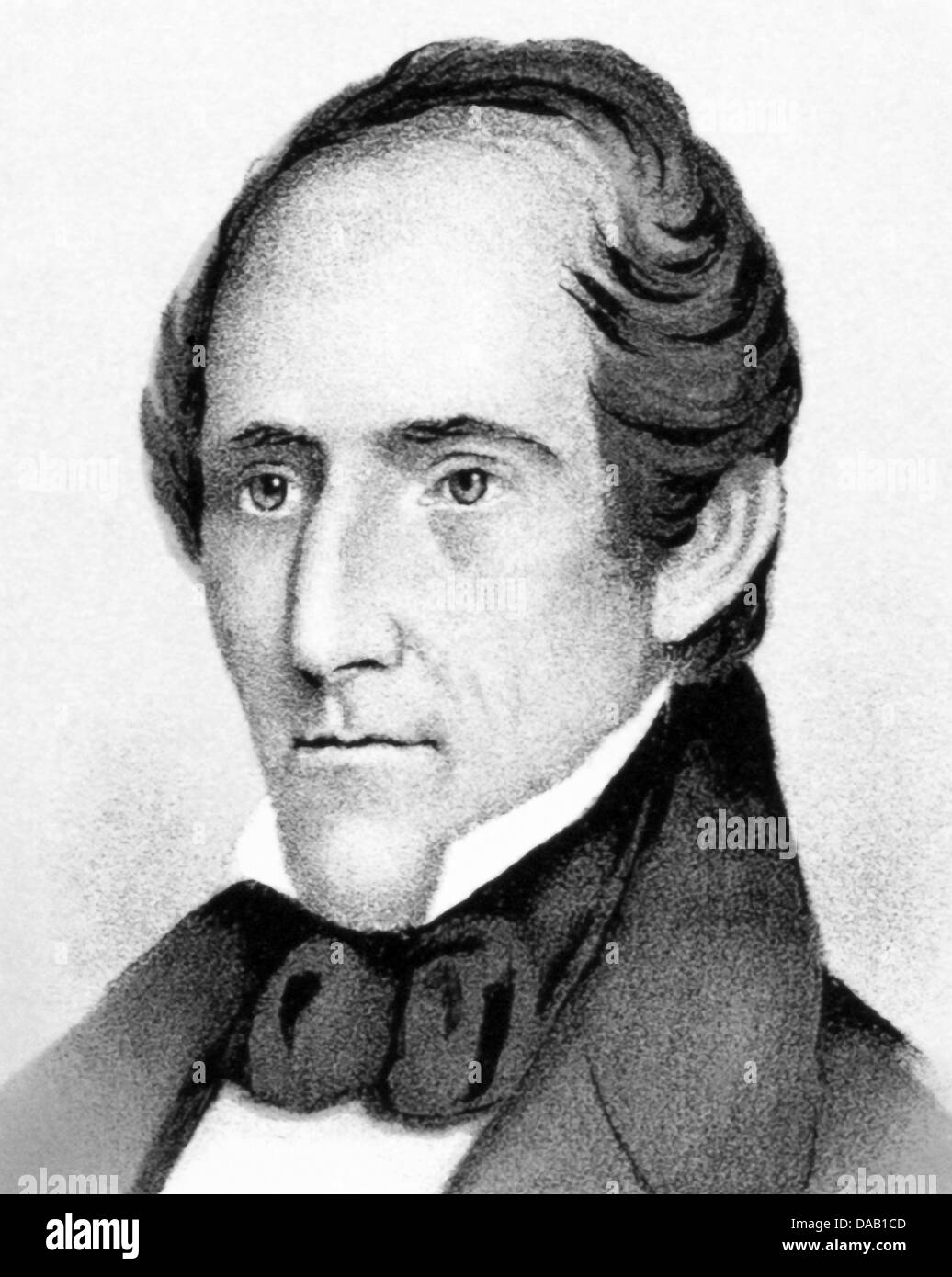 Vintage portrait of John Tyler Stock Photo - Alamy