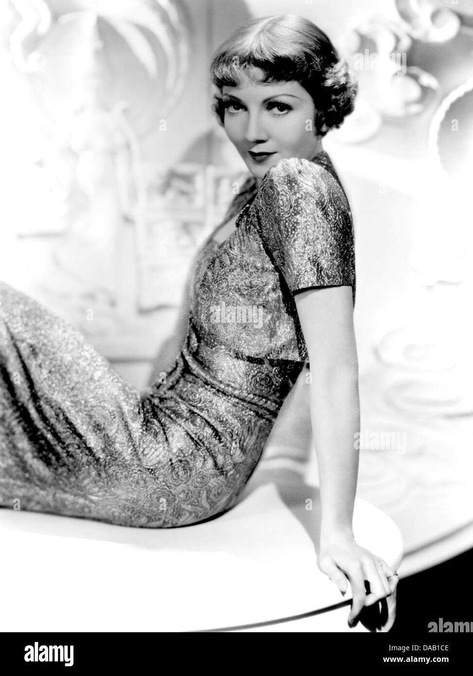 CLAUDETTE COLBERT (1903-1996) French-American film actress about 1935 ...