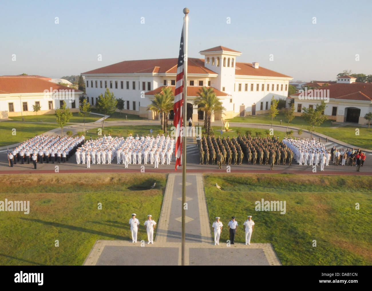 Service members and civilian employees assigned to Naval Station Rota ...