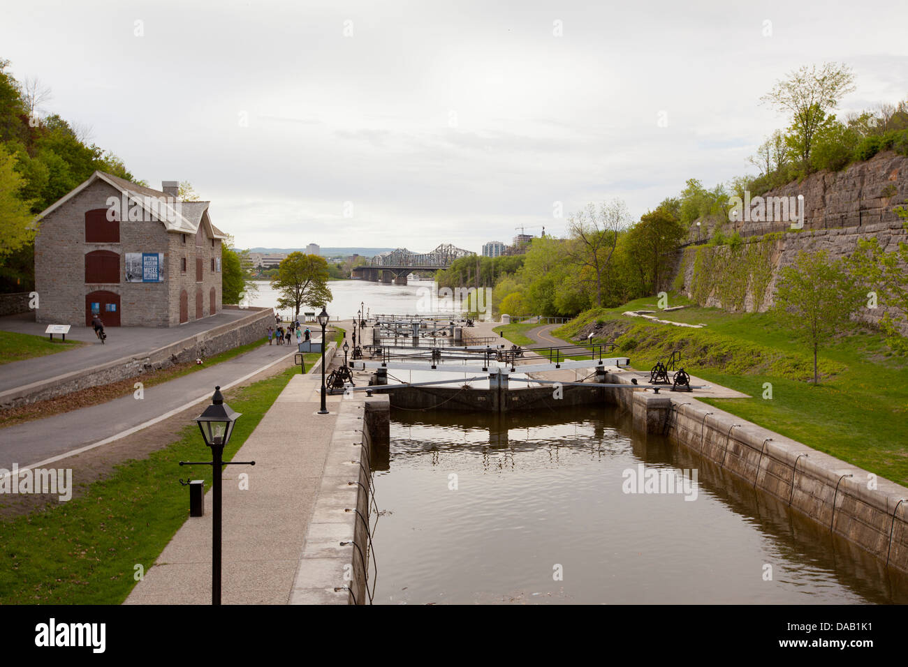 Rideau Canal locks in Ottawa Stock Photo - Alamy