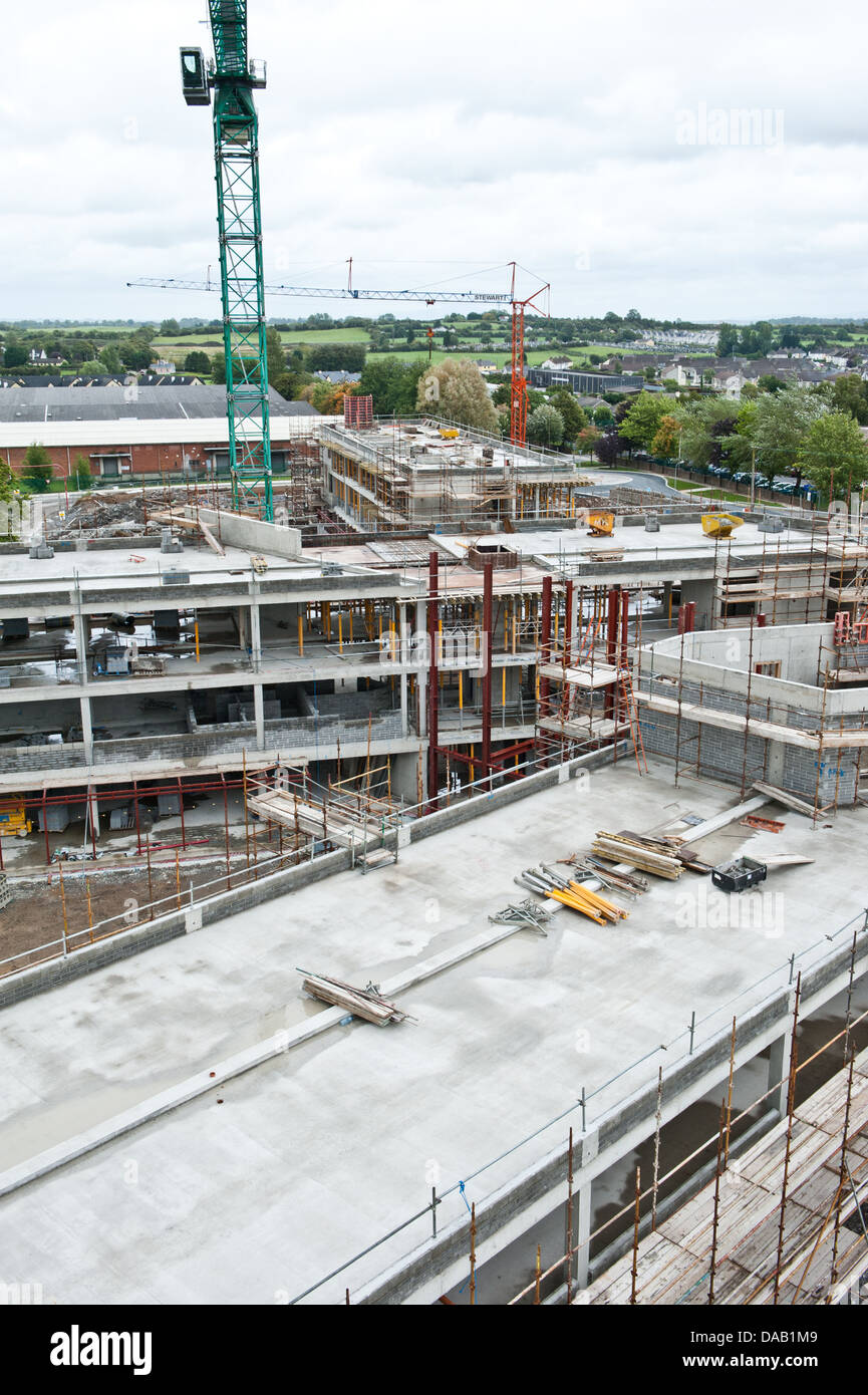 Aeriel of a building site in Ireland Stock Photo - Alamy