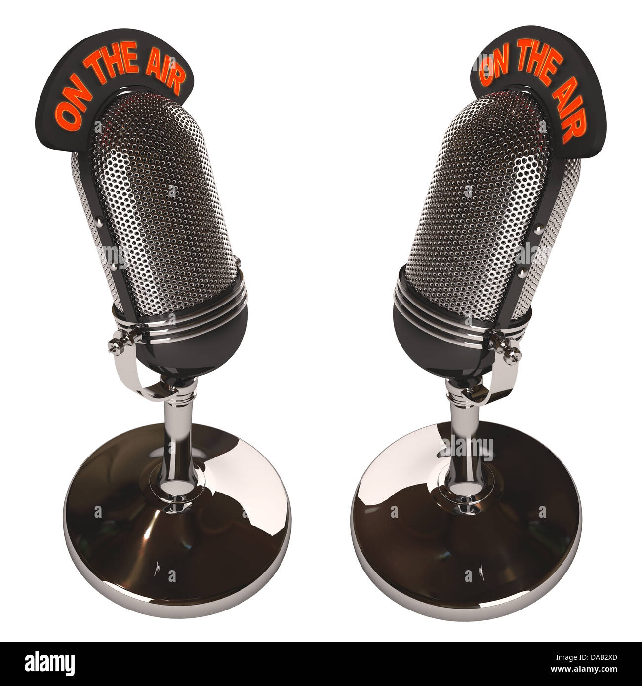 Vintage radio microphone hi-res stock photography and images - Alamy