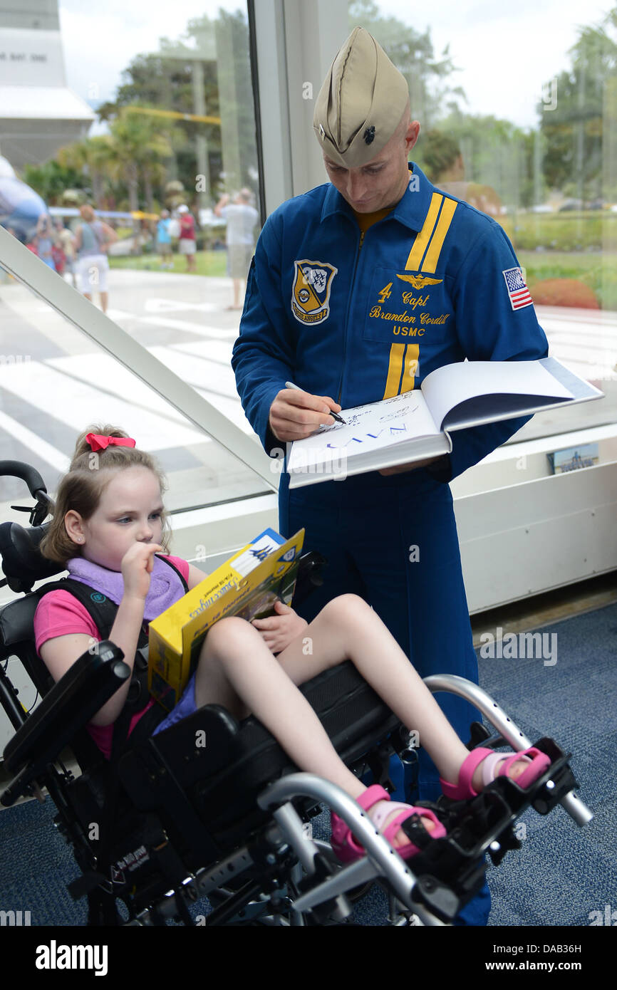 Slot Pilot Marine Capt. Brandon Cordill, assigned to the U.S. Navy ...