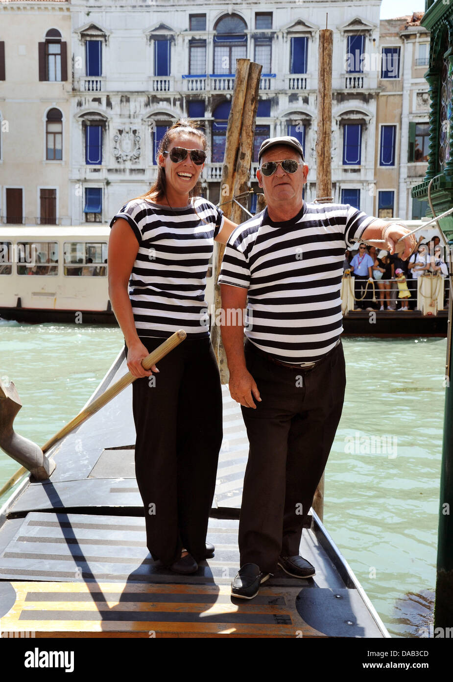 Venetian gondoliera giorgia boscolo colleague hi-res stock photography ...