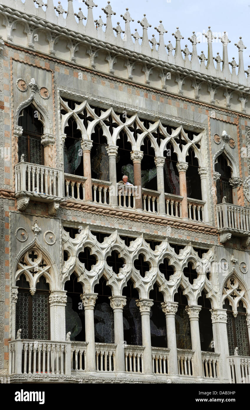 The Ca' d'Oro Palace ('golden house') is seen on the Canale Grande in ...