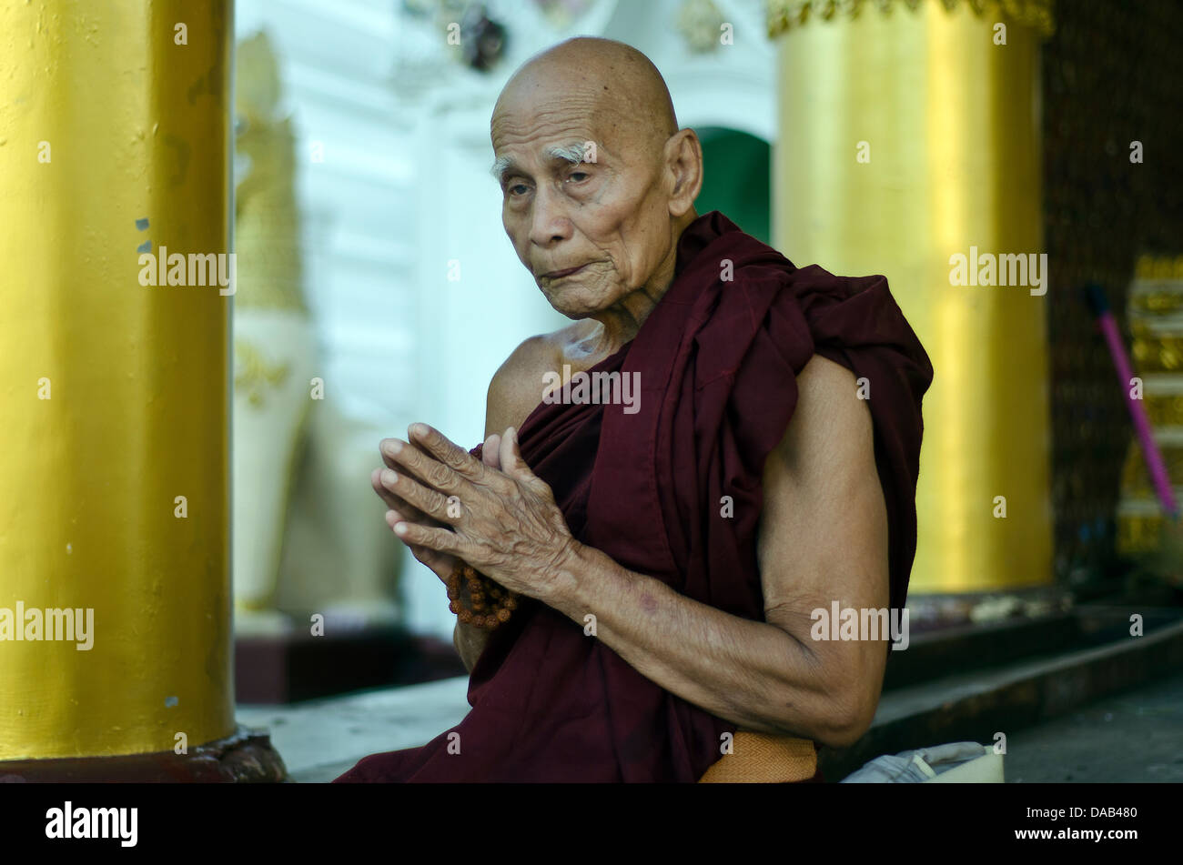 Old monk hi-res stock photography and images - Alamy