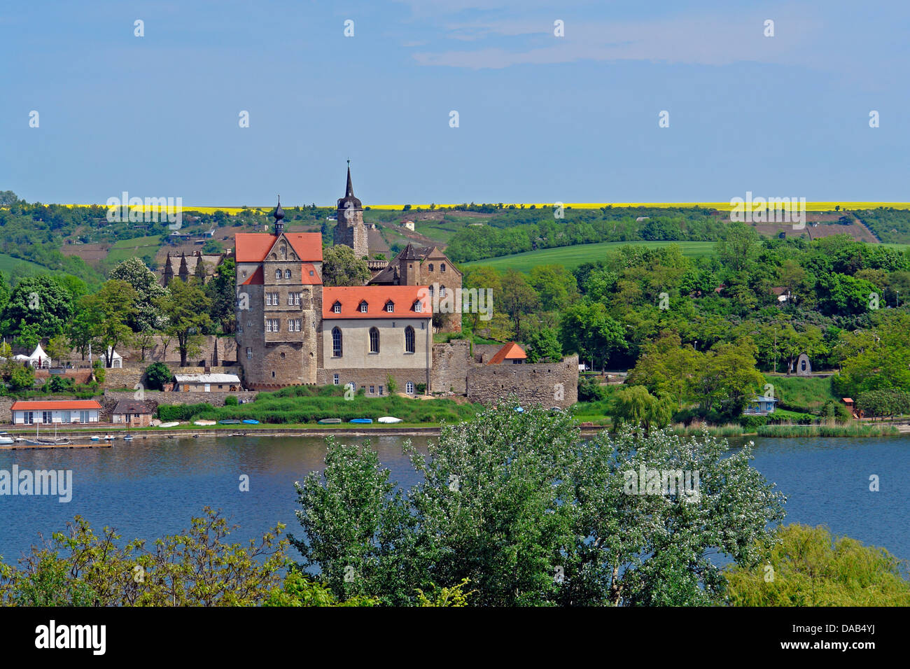 Europe, Germany, Saxony-Anhalt, Seeburg, castle, Seeburg, sweet lake ...