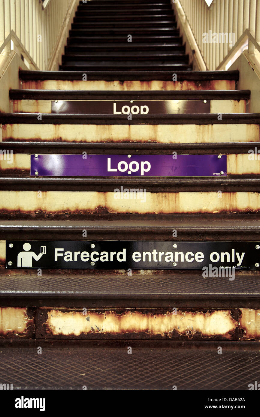 The chicago loop Stock Photo - Alamy