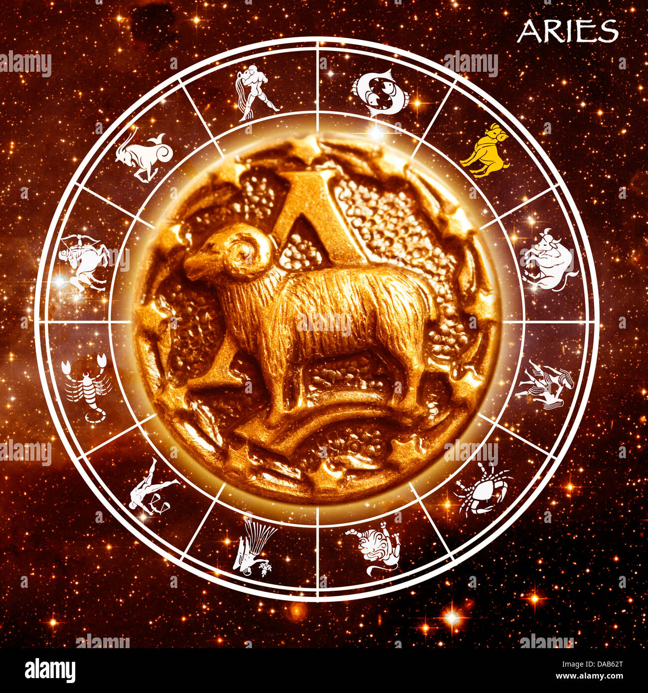astrological sign of Aries Stock Photo - Alamy