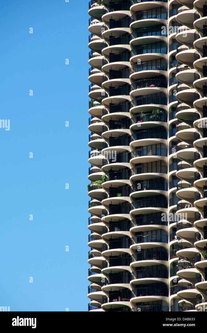 The corn cob towers of Chicago Stock Photo - Alamy