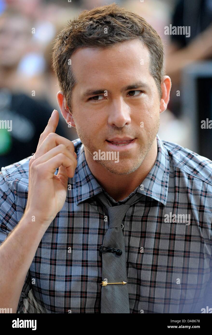 New York, NY. 9th July, 2013. Ryan Reynolds at talk show appearance for ...