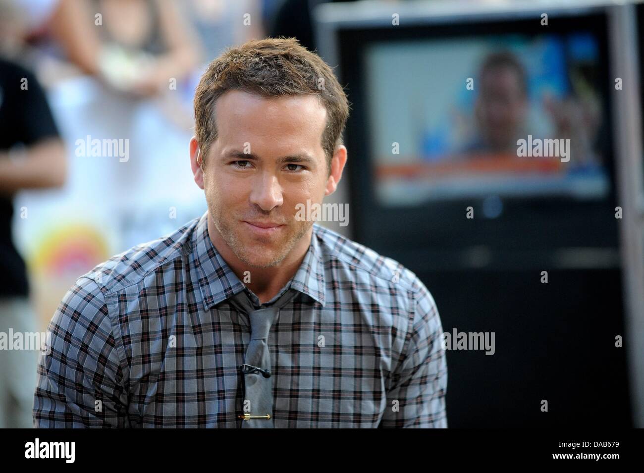 New York, NY. 9th July, 2013. Ryan Reynolds at talk show appearance for ...