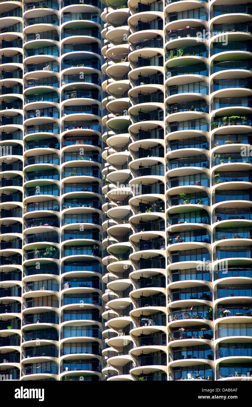 The corn cob towers of Chicago Stock Photo - Alamy