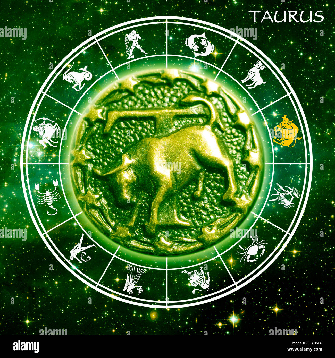 astrological sign of Taurus Stock Photo - Alamy