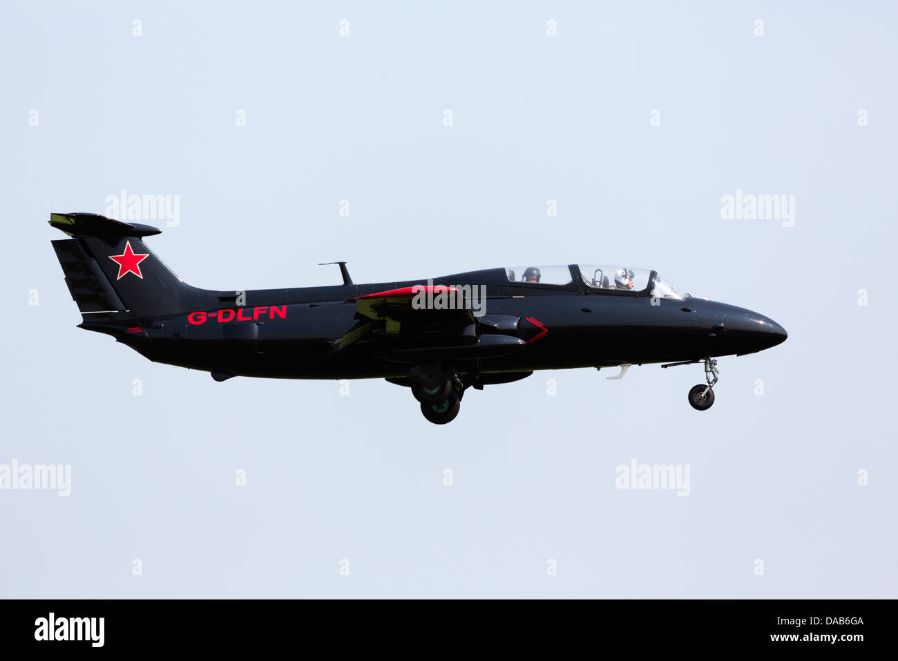 Aero L-29 "Delfin" privately owned soviet jet trainer. RAF Waddington ...
