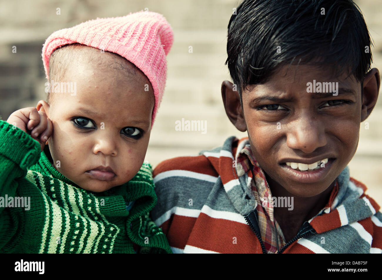 Children river ganges hi-res stock photography and images - Alamy