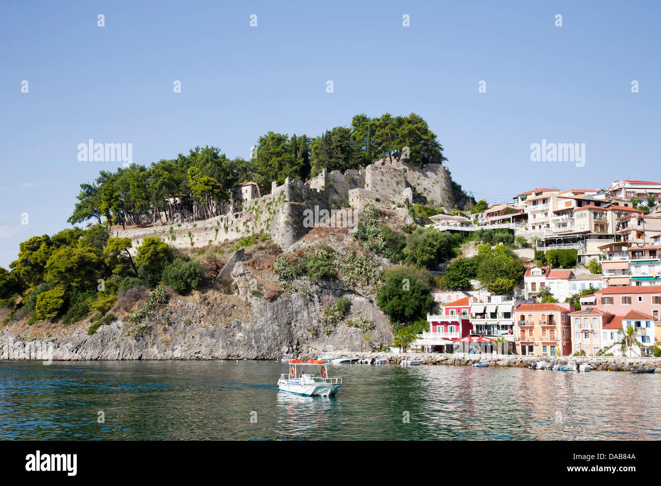 castle, parga village, epirus, greece, europe Stock Photo - Alamy