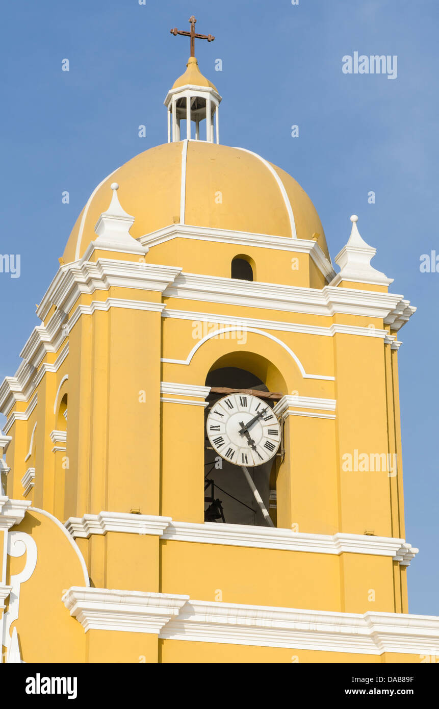 The 17th century clock steeple and bell tower of the Cathedral of ...