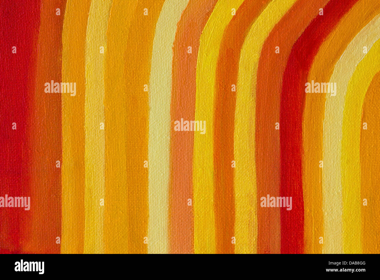 An oil painting on canvas of abstract warm tinted strips background in ...