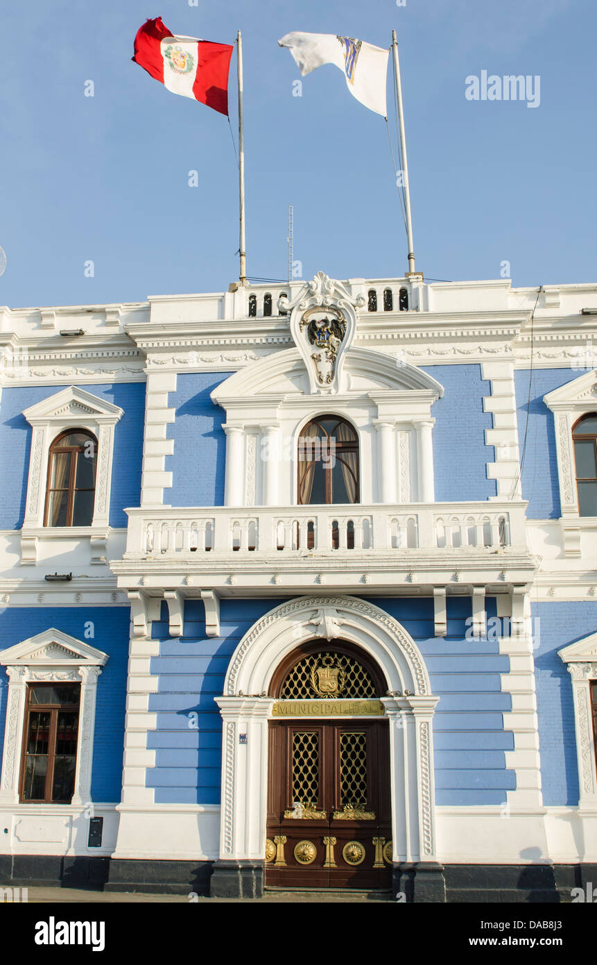 Municipal offices ornate spanish colonial architectural building ...