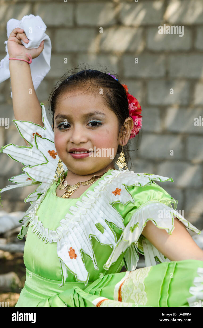 A young inca incan Marinera dancer girl typical traditional Peruvian ...